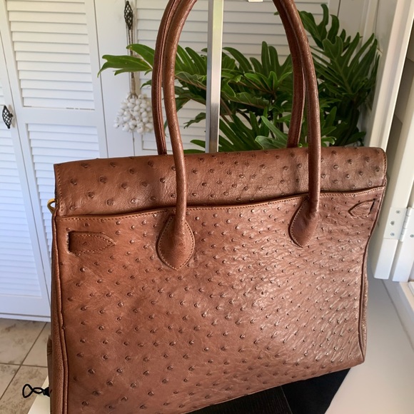 Lorenzi | Bags | Custom Made Lorenzi Luxury Ostrich Birkin Style | Poshmark